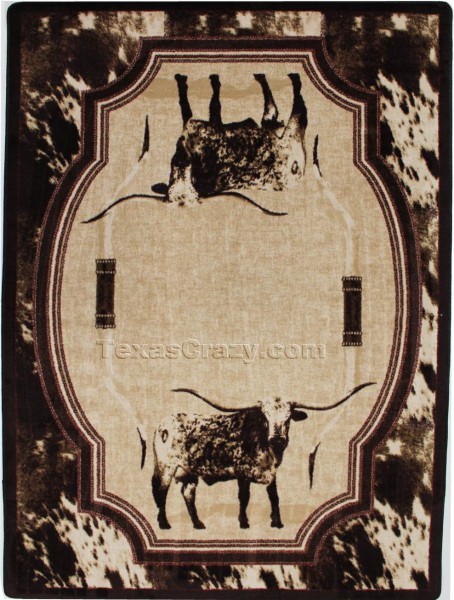 Buy 5 x 8 Texas Longhorns Western Area Rug