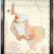 Buy Republic of Texas Map 1845 Framed - Historical Maps and Flags ...
